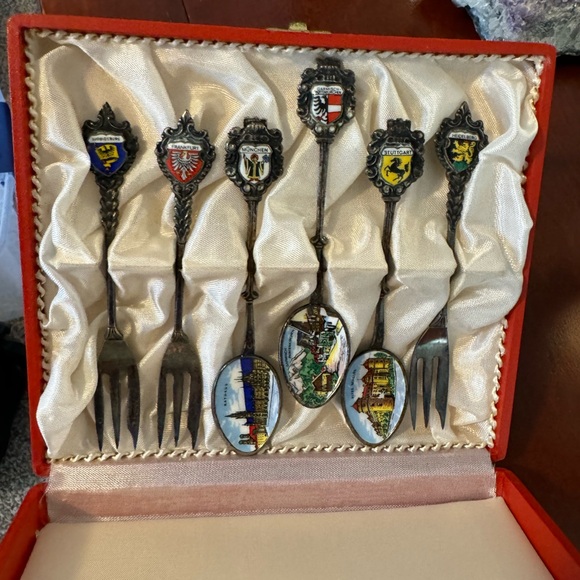 Source Unknown | Art | Vintage German Souvenir Spoons And Forks | Poshmark
